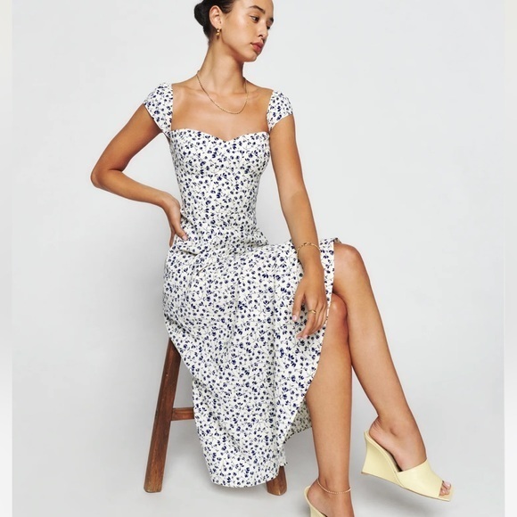 Reformation | Dresses | Reformation Bryson Dress In Mykonos New | Poshmark